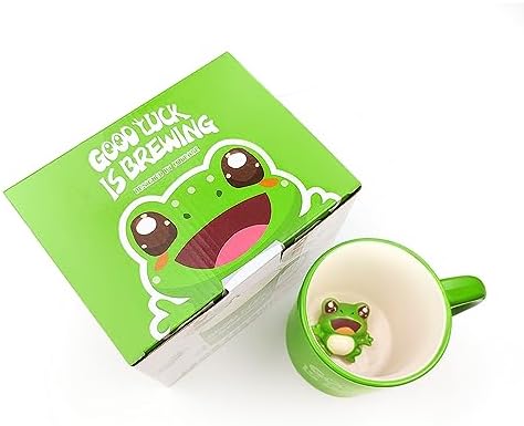 Amazon.com | Creature Cups FROG Ceramic Cup (11 Ounce, Cobalt Blue ...