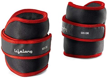 HRX (0.5Kg X 2) Ankle & Wrist Weight Bands (Black) | For Gym and ...