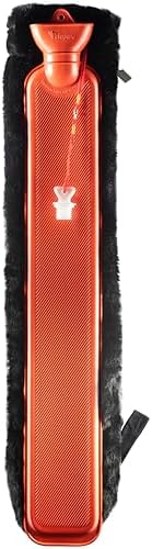 Amazon.com: Peterpan Long Hot Water Bottle with Soft Fur Zipper Cover ...