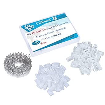 Amazon.co.jp: CQRobot 50 Sets/350 Pieces 2.0 mm Pitch JST PH SMT 5-Pin IC Sockets & Plugs ...