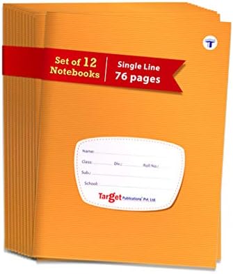 Target Publications Single Line Notebook | Small Single Line Copy | 72 ...