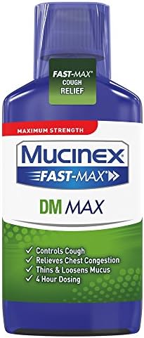 Amazon.com: Mucinex Fast-Max Maximum Strength DM MAX, Symptom Relief ...
