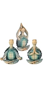Amazon.com: Corner Merchant Hippo Yoga Statue Figurine Zen Decor ...