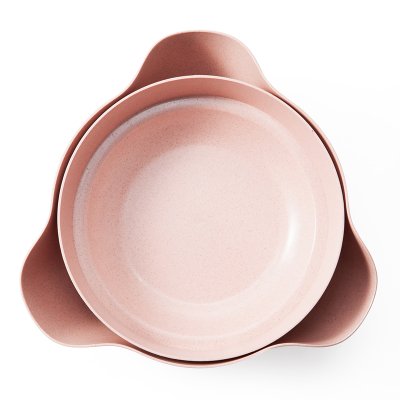 Buy 3365 Wheat Straw Double Fruit Plate Storage Disc Detachable Dry ...