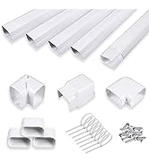Amazon.com: LyPrem 16.5Ft Mini Split Line Set Cover 4" PVC Line Cover ...