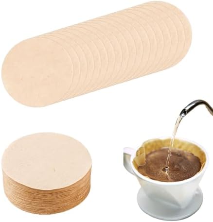 200pcs Unbleached Coffee Filters Papers Round Coffee Filters Papers Cup ...