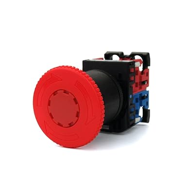 Amazon.co.jp: Fuji Electric AR22V2R-11R AR/DR22 Series Emergency Stop Push Button Switch NN ...