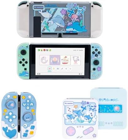 Amazon.com: GeekShare Switch Protective Case,Joy Con Controller Covers ...
