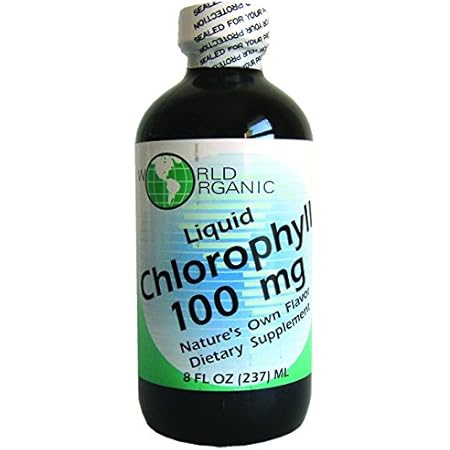 Amazon.com: World Organics Chlorophyll Supplement Liquids, 100 mg, 16 ...