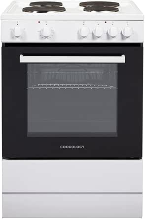 Cookology CFSP600WH 60cm Wide, 62 Litre Capacity Freestanding Electric ...