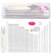 Amazon.com: GarfxG 32 PCS Beading Needles Set - Collapsible Big Eye ...