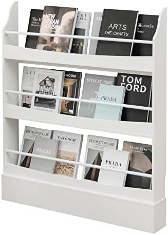 Amazon.com: UTEX Kids Bookshelf Wall Mounted, 4-Tier Book Shelf ...