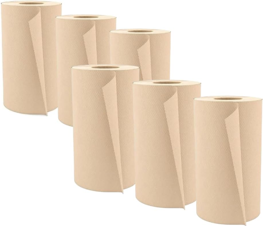 Brown Hand Roll Towel, Commercial Brown Paper Towels, 6 Pack : Amazon ...