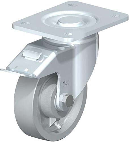 Blickle LH-G 125K-3-FI Swivel Caster, 4.92" Wheel Diameter, 990 lb ...