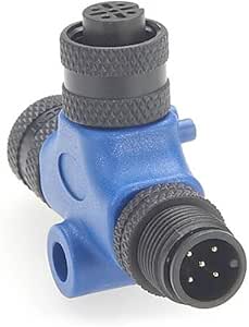 Amazon.com: Elecbee Nmea2000 T-Connector M12 5 Pin Dual Female to 5 Pin ...