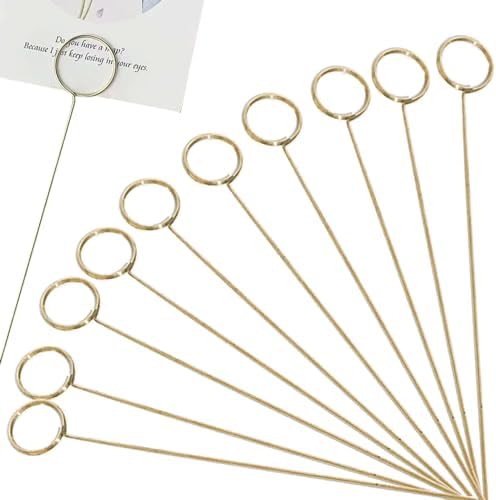 Amazon.com: 60PCS Sticks for Flower Bouquet, Metal Floral Picks, Gold ...