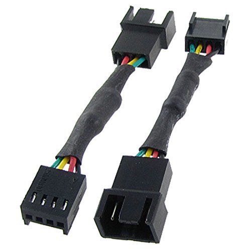 ELECTROPRIME 5 Pcs Computer PC Fan Noise Speed Reduce 4 Pins Resistor ...