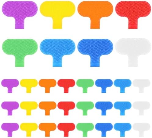 Amazon.com : 32 Pieces Self-Adhesive Cable Labels Multi-Color Cord Wire ...