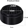 RCHYFEED 12 Pack Adjustable Furniture Risers 1 inch Round, Bed Risers ...