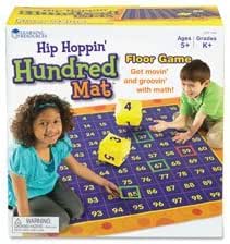 Amazon.com: Learning Resources LRNLER1100 - Hip Hoppin Hundred Mat ...