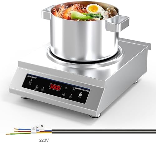 Amazon.com: 5000 Watt Countertop Commercial Induction Cooktop Burner ...