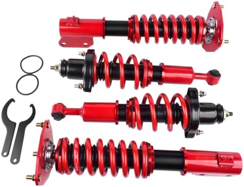 Amazon.com: GELUOXI Height Adjustable Coilover Suspension Shock ...