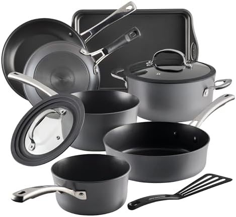 Amazon.com: Rachael Ray Cook + Create Nonstick Cookware Pots and Pans ...
