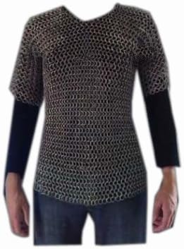 Amazon.com: Queen Brass Chainmail Shirt S Size Short Length Rust Proof ...
