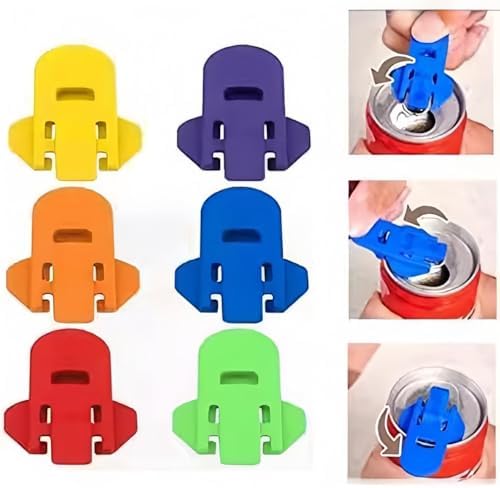 Amazon.com: 6 Pieces Soda Can Opener Pop Can Opener Manual Easy Can ...