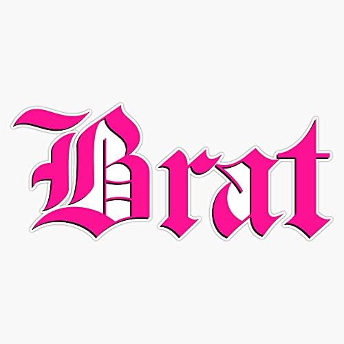 Amazon.com: MAGNET Brat Hot Pink Magnet Bumper Sticker Car Magnet ...
