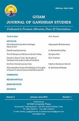 Gitam Journal of Gandhian Studies (Vol. 2, no. 1): B.SambasivaPrasad ...