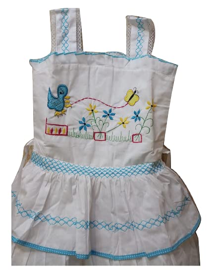 Buy Samriddhi Kids Baby Girls Cotton Dress White at Amazon.in
