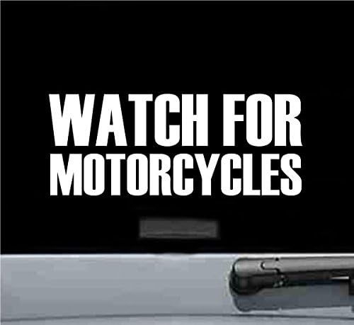 Amazon.com: Watch Out for Motorcycles Vinyl Sticker - Car Phone Helmet ...