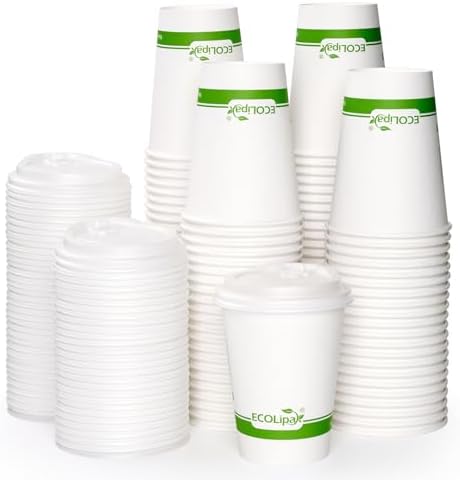 Amazon.com: Planet+ 100% Compostable PLA Laminated Hot Cup, 12-Ounce ...