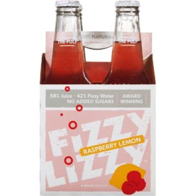 Amazon.com : Fizzy Lizzy Sparkling Juice, Raspberry Lemon 12 oz. 4-Count (Pack of 6) : Fruit ...