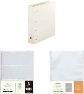 Amazon | 【セット買い】リヒトラブ myfa 推し活 4穴リング コレクションファイル ワイド A4 ミルキーホワイト F3301-0 + リヒトラブ myfa 推し活 缶バッジ ...