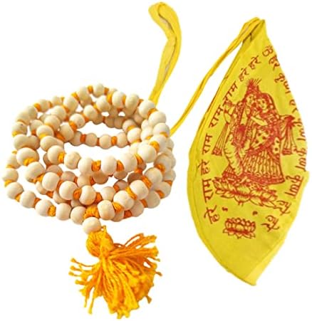 MAHESHWARAM Tulsi Japa Mala 108 Beads for Meditation & Mantra Chanting ...