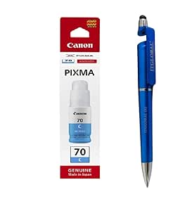 ITGLOBAL Value Pack Gi 70 Cyan Ink Bottle GI70 GI 70 Cyan with 3in1 Multi-Function Mobile Phone ...