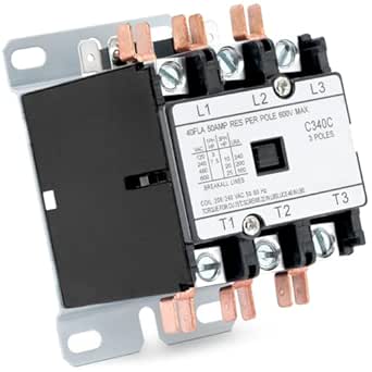 Amazon.com: Esttlamer Upgraded C340C 3 Pole 40 Amp Contactor ...