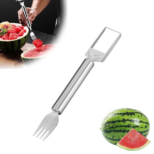 2-in-1 Stainless Steel Fruit & Watermelon Cutter:2024 New Dual ...
