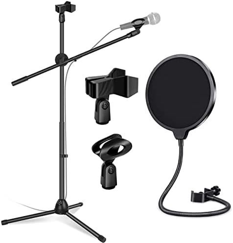 DEVICE OF URBAN INFOTECH Microphone Stand with Pop Filter Adjustable ...