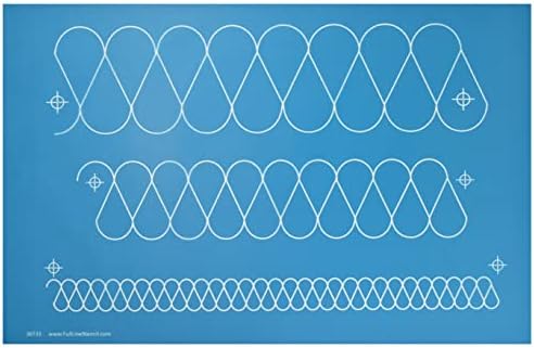 Amazon.com: Full Line Stencil - Big Stipple Meander - Edge to Edge ...