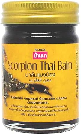 Banna Scorpion Thai Balm | Alívio Rápido para Entorses e Lesões (50 g ...