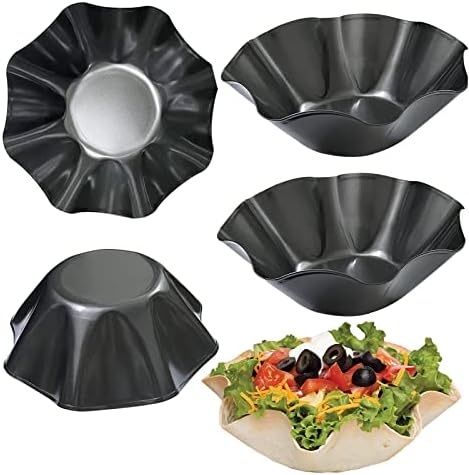 Amazon.com: Skoxkoc Large Taco Shell Bowl Maker Molds – 4 Pieces 8.4 ...