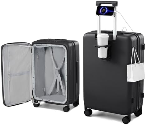 Amazon.com | Hanke 24Inch Expandable Luggage Top Opening Medium Checked ...