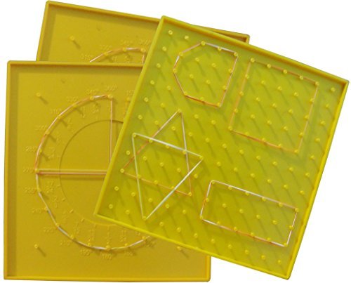 Buy Double Sided Geo Board (11 X 11 Pegs), Circular Geo-board, Set of 3 ...
