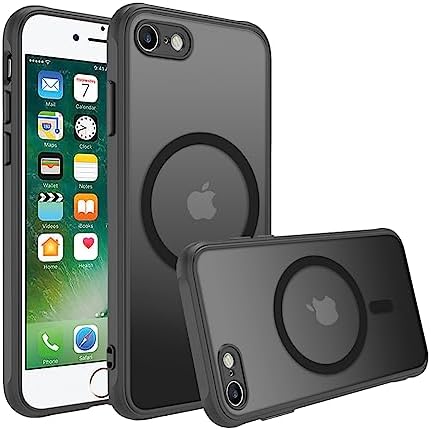 Amazon.com: BESINPO Magnetic Case for iPhone SE 2022/SE 2020/8/7 Case, with Tempered Glass ...