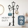 Attaccapanni da muro design 170x70cm | 8 ganci appendiabiti da parete ...