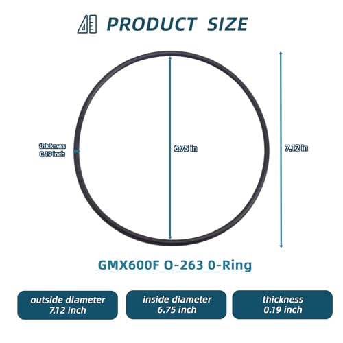 GMX600F O-263 O-Ring，Valve/Tank O-Ring Compatible with Hayward Pro ...