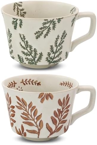 Amazon.com | LINVIA Ceramic Coffee Mug, 12 oz Novelty Unique Teacup ...